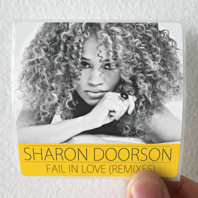 Sharon Doorson Fail In Love Remixes 1 Album Cover Sticker