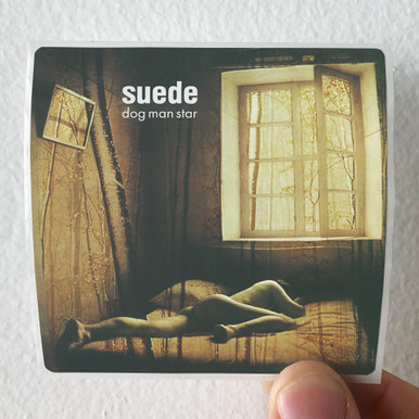 Suede Dog Man Star Album Cover Sticker