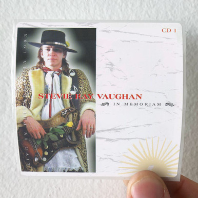 Stevie Ray Vaughan In Memoriam Album Cover Sticker