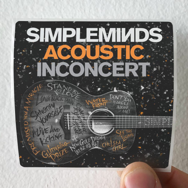 Simple Minds Acoustic In Concert Album Cover Sticker