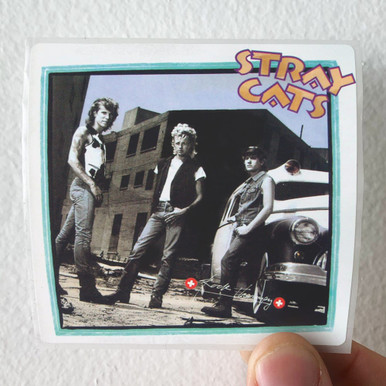 Stray Cats Rock Therapy Album Cover Sticker