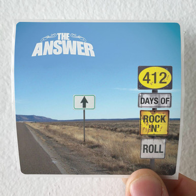 The Answer 412 Days Of Rock N Roll Album Cover Sticker