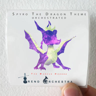 The Marcus Hedges Trend Orchestra Spyro The Dragon Theme Orchestrated Album Cover Sticker