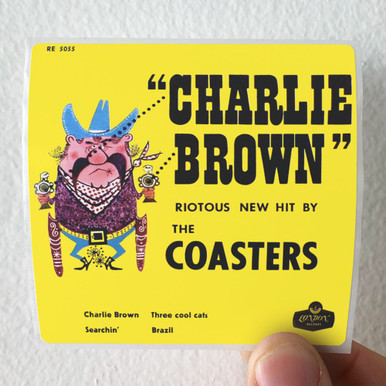 The Coasters Charlie Brown Three Cool Cats Album Cover Sticker