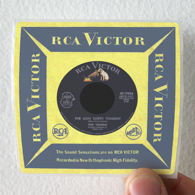 The Tokens The Lion Sleeps Tonight La Bamba Album Cover Sticker