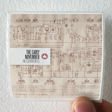 The Early November In Currents Album Cover Sticker