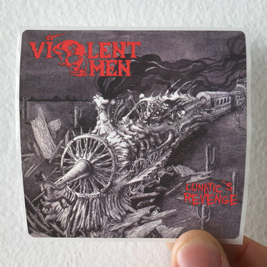 Violent Omen Lunatics Revenge Album Cover Sticker