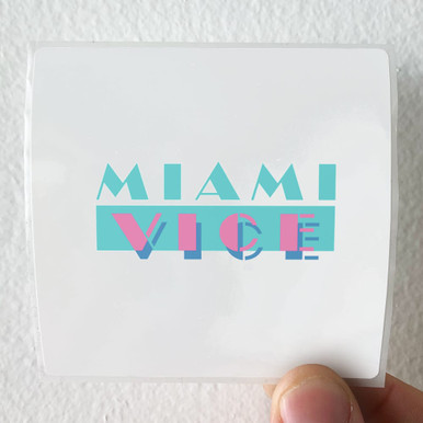 Various Artists Miami Vice Album Cover Sticker