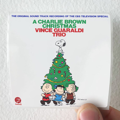 Vince Guaraldi Trio A Charlie Brown Christmas Album Cover Sticker