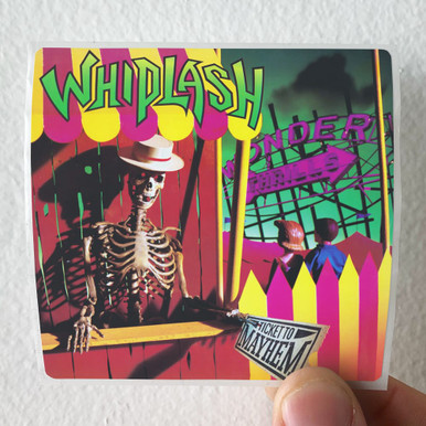 Whiplash Ticket To Mayhem Album Cover Sticker