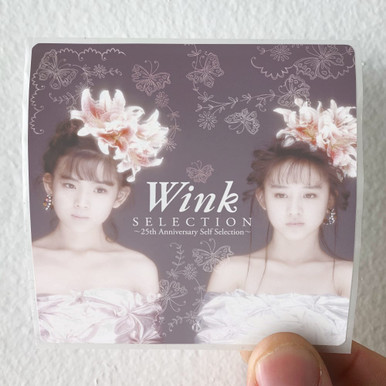 Wink Selection 25Th Anniversary Self Selection Album Cover Sticker