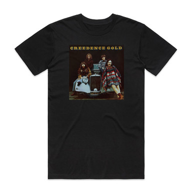 Creedence Clearwater Revival Creedence Gold Album Cover T-Shirt Black