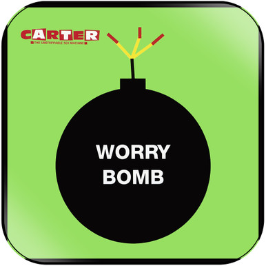 Carter the Unstoppable Sex Machine Worry Bomb Album Cover Sticker Album ...