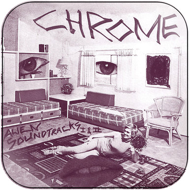 Chrome Alien Soundtracks Album Cover Sticker Album Cover Sticker