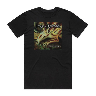 Groovy Aardvark Oryctrope Album Cover T-Shirt Black