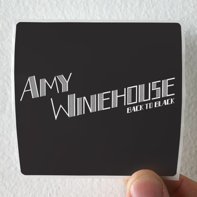 Amy Winehouse Back To Black Album Cover Sticker