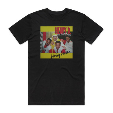 Heavy D and The Boyz Living Large Album Cover T-Shirt Black