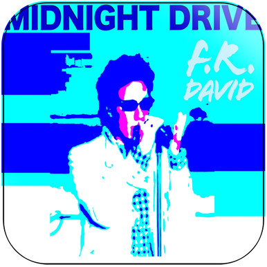 FR David Midnight Drive Album Cover Sticker
