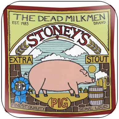 The Dead Milkmen Stoneys Extra Stout Pig Album Cover Sticker