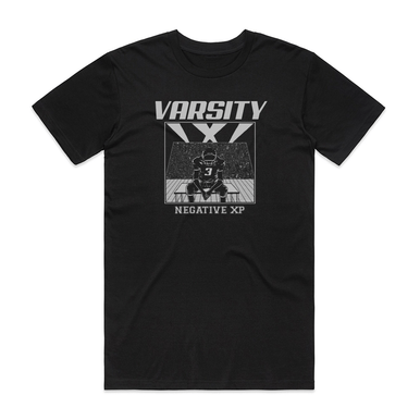 Negative XP Varsity Album Cover T-Shirt Black