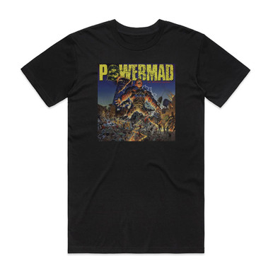 Powermad The Madness Begins Album Cover T-Shirt Black