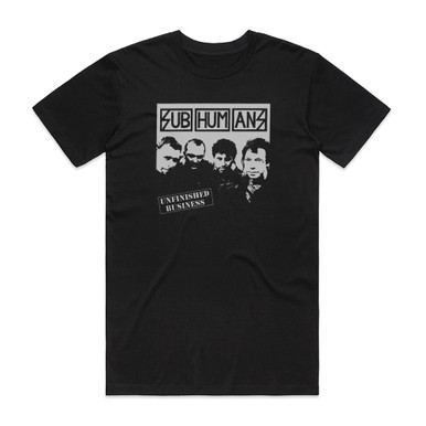 Subhumans Unfinished Business Album Cover T-Shirt Black