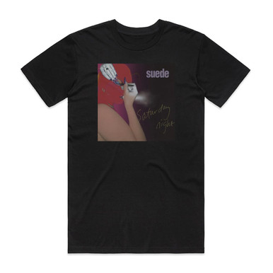 Suede Saturday Night Album Cover T-Shirt Black