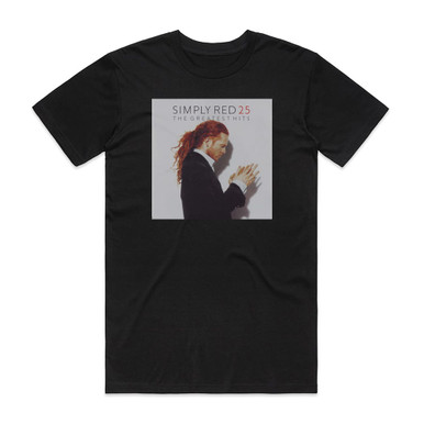 Simply Red 25 The Greatest Hits Album Cover T-Shirt Black