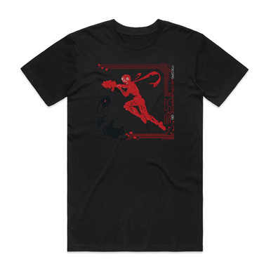 The Megas History Repeating Red Album Cover T-Shirt Black