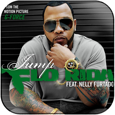 Flo Rida Jump Album Cover Sticker