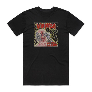 Whiplash Power And Pain Album Cover T-Shirt Black