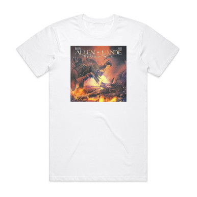 Allen Lande The Great Divide Album Cover T-Shirt White