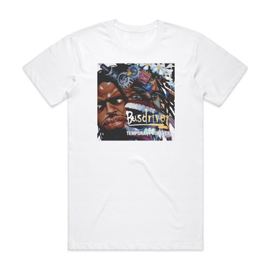 Busdriver Temporary Forever Album Cover T-Shirt White