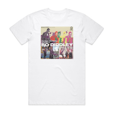Bo Diddley The Story Of Bo Diddley Album Cover T-Shirt White