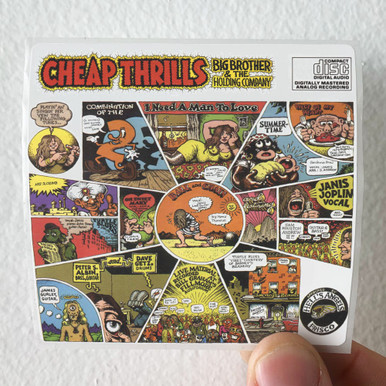 Big Brother and The Holding Company Cheap Thrills Album Cover Sticker