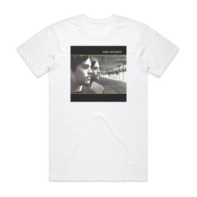 Evan and Jaron Evan And Jaron Album Cover T-Shirt White