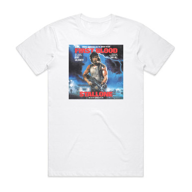 Jerry Goldsmith First Blood Album Cover T-Shirt White