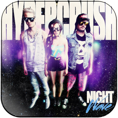 Hyper Crush Night Wave Album Cover Sticker