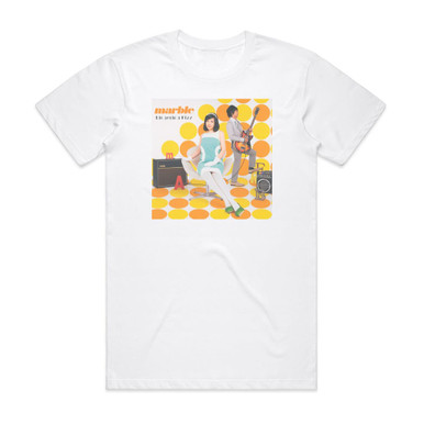marble Lingering Fizz Album Cover T-Shirt White