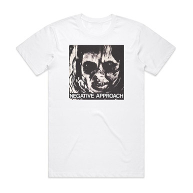 Negative Approach Negative Approach Album Cover T-Shirt White