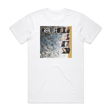 Real Life Flame Album Cover T-Shirt White