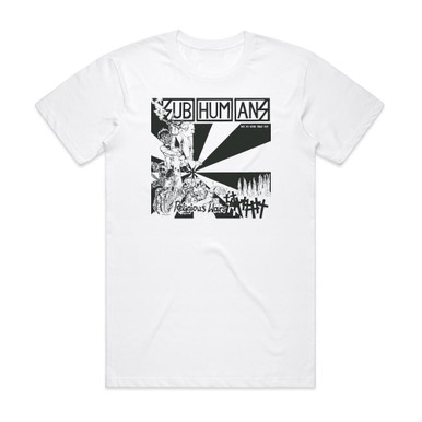 Subhumans Religious Wars Album Cover T-Shirt White