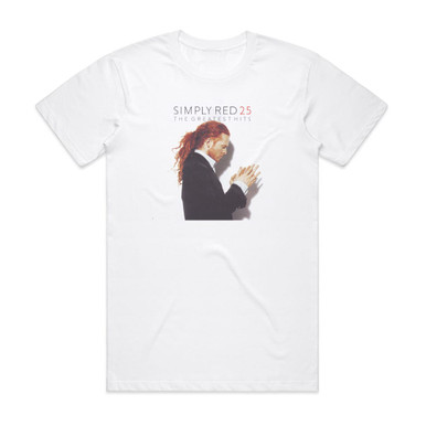 Simply Red 25 The Greatest Hits Album Cover T-Shirt White