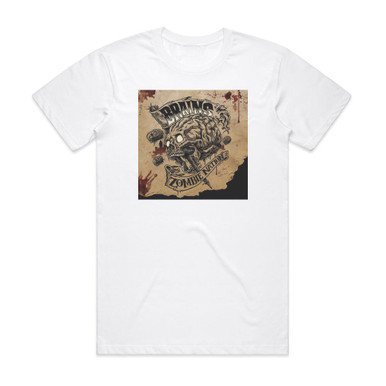 The Brains Zombie Nation Album Cover T-Shirt White