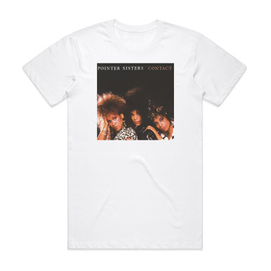 The Pointer Sisters Contact Album Cover T-Shirt White