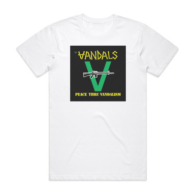 The Vandals Peace Thru Vandalism Album Cover T-Shirt White
