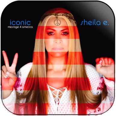 Sheila E Iconic Message 4 America Album Cover Sticker