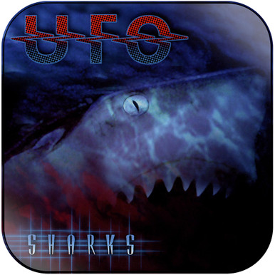 UFO Sharks Album Cover Sticker Album Cover Sticker