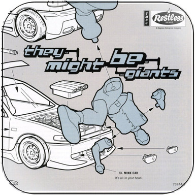 They Might Be Giants Mink Car Album Cover Sticker