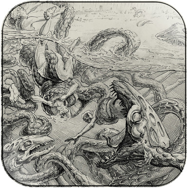 Wildernessking Elemental Nightmares I Album Cover Sticker